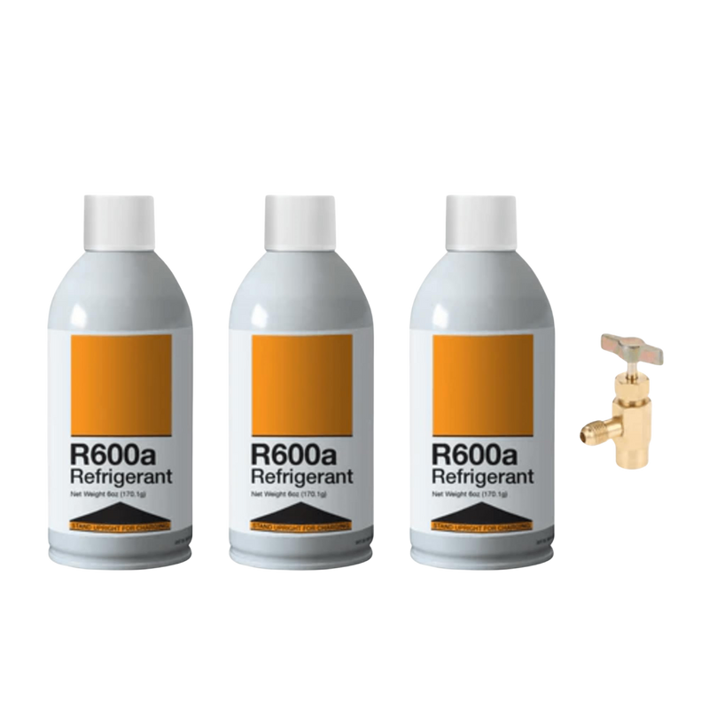 Refrigerant R600a Upright Charging Self Sealing Can 6oz