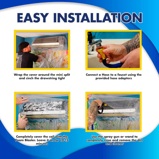 HVAC Guys Complete Mini Split Cleaning Kit – Leak Saver